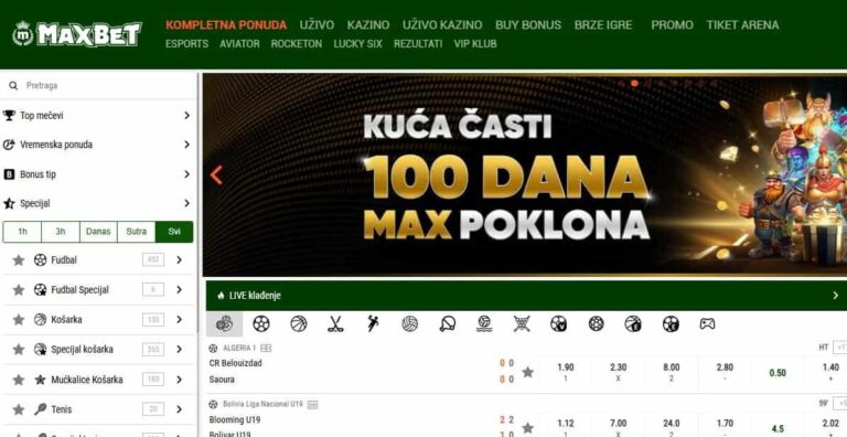 Maxbet kladionica iskustva 2025: Ponuda i Aplikacija